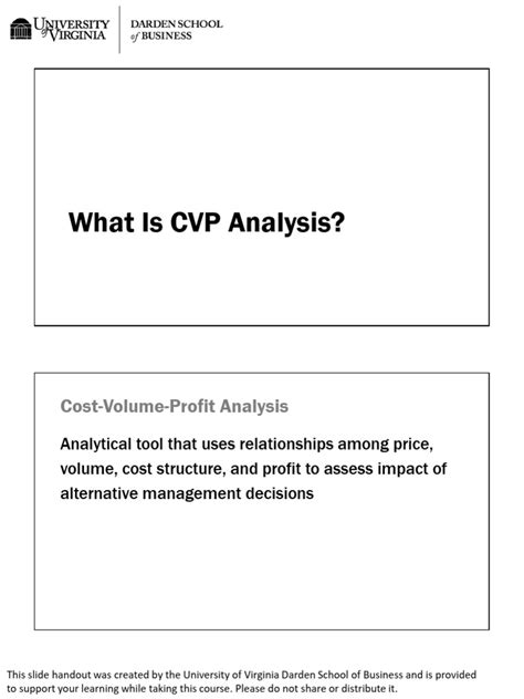 what is cvp analysis week 2 pdf