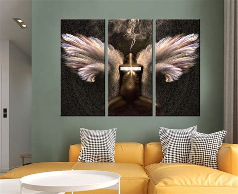 Naked Angel Wall Art Erotic Canvas Erotic Art Decor Female Etsyde