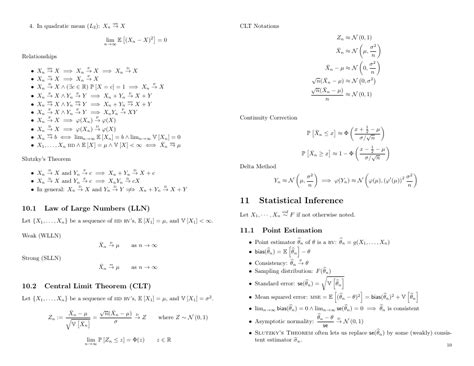 Probability And Statistics Cheat Sheet Matthias Vallentin Download Printable PDF Templateroller