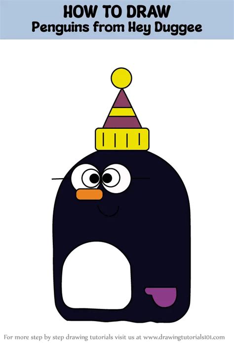 How To Draw Penguins From Hey Duggee Hey Duggee Step By Step Drawingtutorials Com