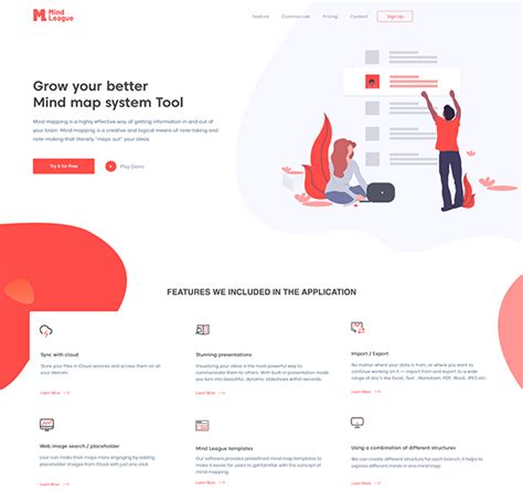 Mind League Mind Mapping Tool Ui Ux Analysis Design Behance