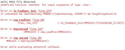 osprey error error using io loadspec twix osprey mrshub forum