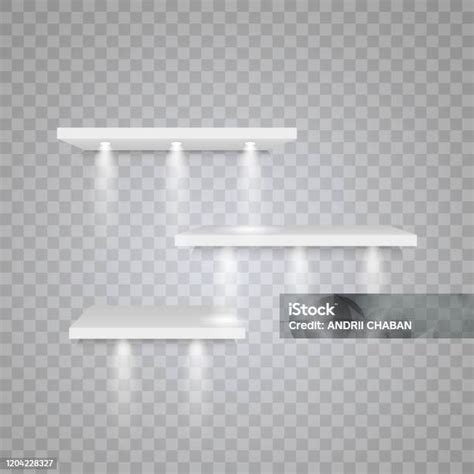 투명 한 배경에 격리 된 빈 흰색 선반의 집합입니다 벡터 디자인 요소입니다 0명에 대한 스톡 벡터 아트 및 기타 이미지 0명 3차원 형태 가구 Istock