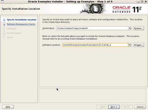 dba story error during oracle database 11g release 2 examples installation