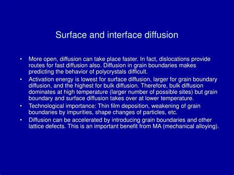 Ppt Understanding Diffusion Phenomena In Materials Physics Powerpoint Presentation Id 1436126