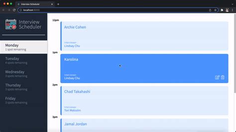 Github Karolinacodesinterview Scheduler A Single Page React