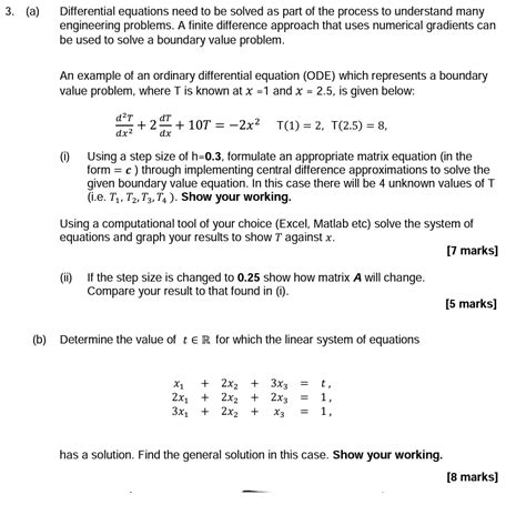 Solved Differential Equations Need To Be Solved As Part Of Chegg