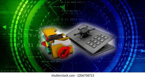 3d Rendering Folder Locker Stock Illustration 2207664833 Shutterstock