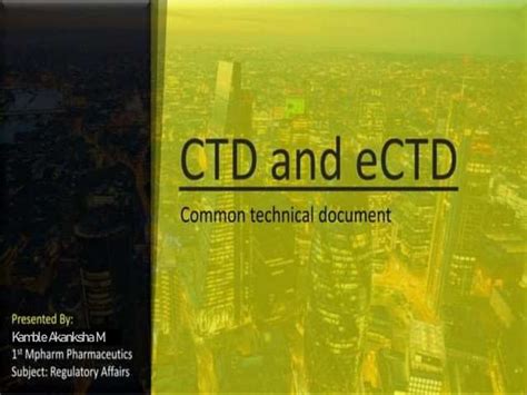 Ctd And Ectd Ppt