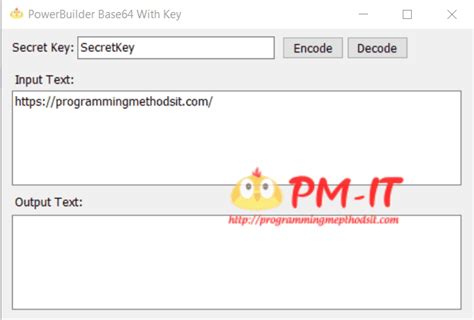 powerbuilder base64 encode decode with key powerbuilder library