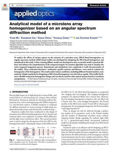Analytical Model Of A Microlens Array Homogenizer Based On An Angular