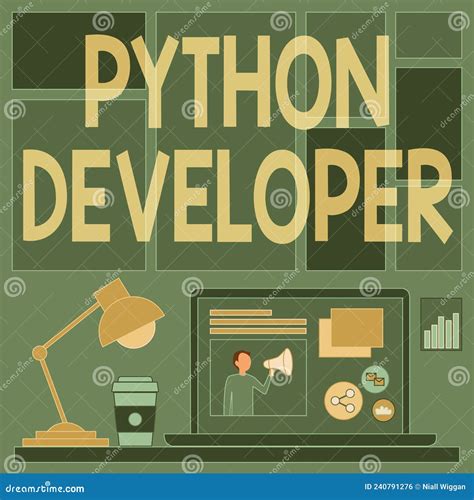 Text Caption Presenting Python Developer Concept Meaning Responsible For Writing Serverside Web