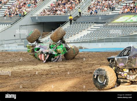 The Inverted Monster Truck Grave Digger At Diego Armando Maradonas