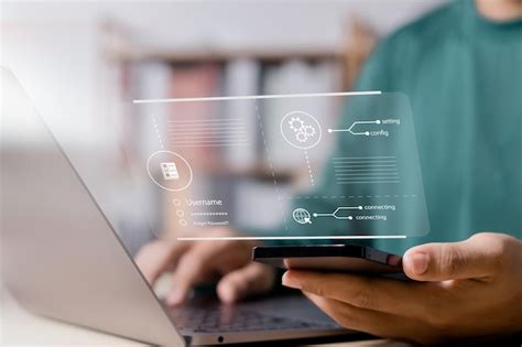 Premium Photo Cyber Security Concept User Typing Login And Password