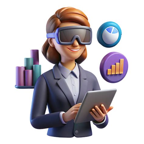 Vibrant Minimalist Virtual Reality Data Analysis Business Intelligence