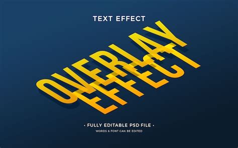 Premium Psd Overlay Text Effect