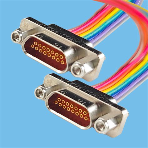 Micro D Sub 15pin Customized Internal Wiring Harness