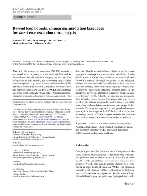 Pdf Beyond Loop Bounds Comparing Annotation Languages For Worst Case