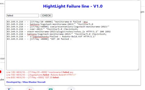 Highlight Failure Syntax สำหรบ Google Chrome สวนขยาย ดาวนโหลด