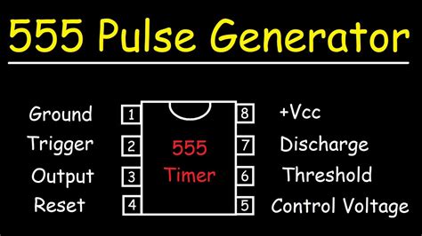 555 Timer Ic Low Frequency Pulse Generator Circuit Youtube