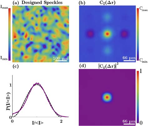 A Customized Speckle Pattern Is Shown In A With A Spatially Sparse