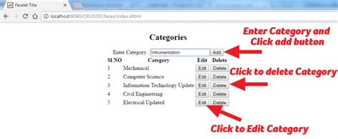 Jsf Mysql Crud Create Read Update Delete Project Jsf Tutorial Part 10