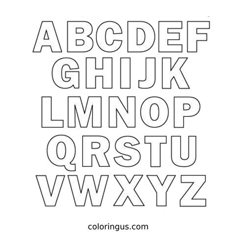 ABC Coloring Pages Free Printable PDF