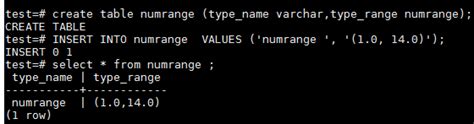 人大金仓数据库kingbasees 常见数据类型的使用示例 范围类型mysql Bigint类型对应kingbase的int8range Csdn博客