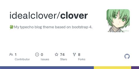 github idealclover clover 🍀my typecho blog theme based on bootstrap 4