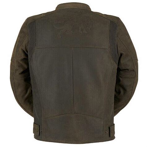 Furygan Vince V3 Leather Motorcycle Jacket Brown Classic Retro Vintage