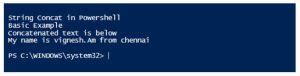 Powershell Concatenate String Different Examples Of Concatenate String