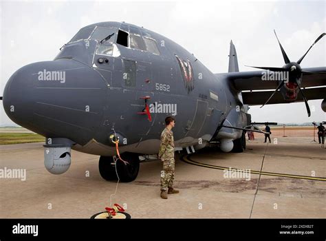 The Us Ac 130j Ghostrider Gunship Is Opened To Media At The Osan