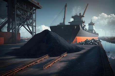 Premium Ai Image Mining And Transportation Of Coal Neural Network Ai Generated