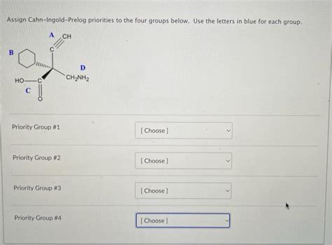 Solved Assign Cahn-Ingold-Prelog priorities to the four | Chegg.com