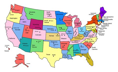 Mapa De Estados Unidos Abreviaturas Y Nombres Como Se Abrevia Correo