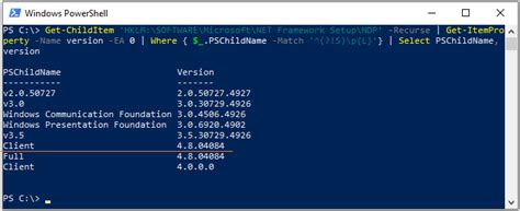 Как определить установленные версии NET Framework Вики IT KB