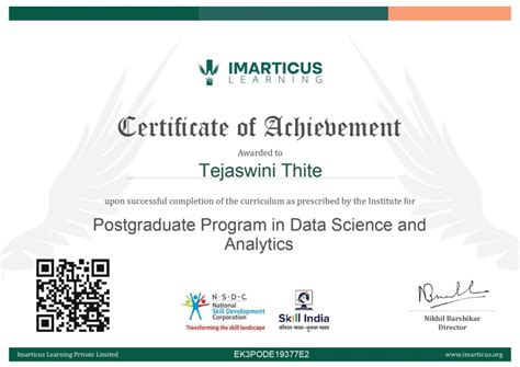 Tejaswini Thite On Linkedin Datascience Analytics Imarticuslearning
