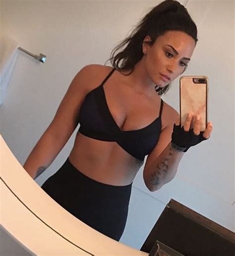 Demi Lovato In A Black Bra Drunkenstepfather Com