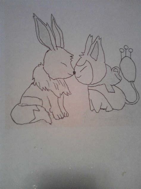 Skitty Eevee Love By Fallenangel2k12 On Deviantart
