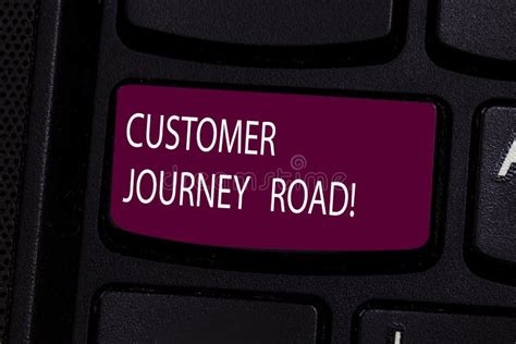 Handwriting Text Customer Journey Road Concept Meaning Customer