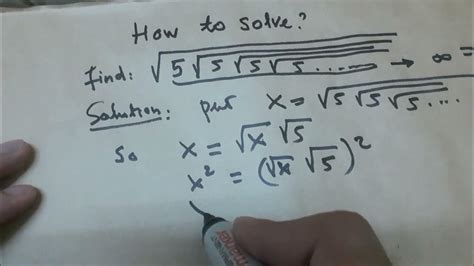 Find Sqrt 5sqrt 5 Math Trick Youtube