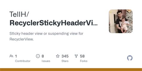 Github Tellhrecyclerstickyheaderview Sticky Header View Or