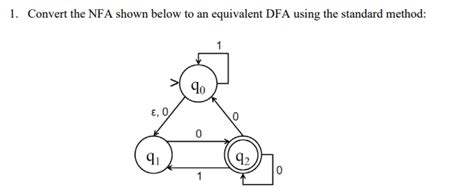 solved convert the nfa shown below to an equivalent dfa