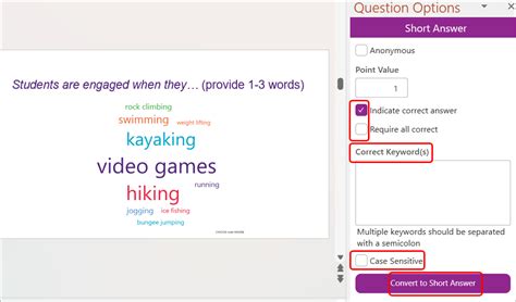 Echopoll Create A Word Cloud Question Elearning University Of