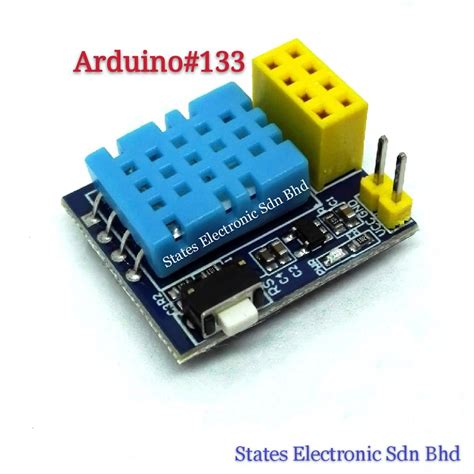 arduino 133 esp01 dht11 humidity temp sensor with esp01s adapter