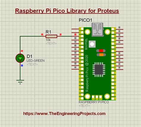 Raspberry Pi Pico Library For Proteus The Engineering Projects