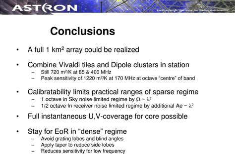 Ppt Exploring Sparse Vs Dense Array Configurations Insights For Ska