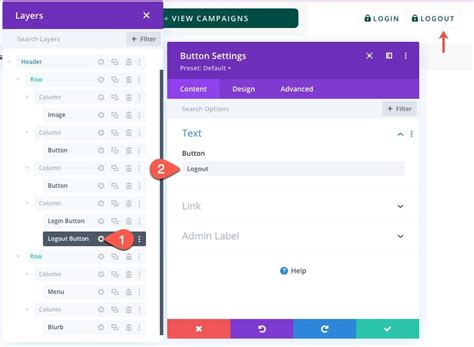 How To Create A Popup Login Form With Loginlogout Buttons In Divi