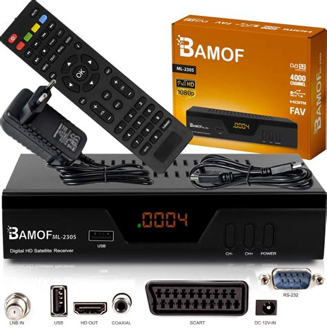 hd-line Bamof 2305 Digital Satelliten Sat Receiver - (HDTV, DVB-S/S2 ...