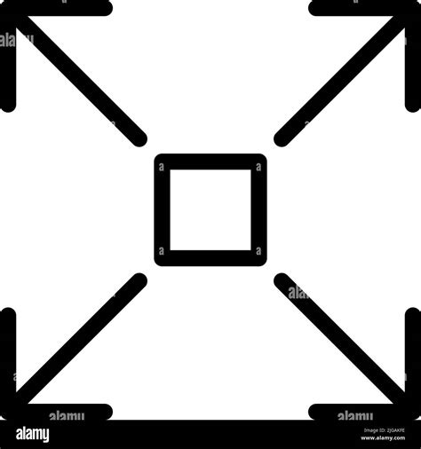 Arrow Full Screen Icon Simple Thin Line Outline Vector Of Arrows Icons For Ui And Ux Website